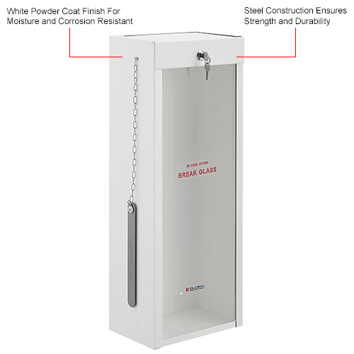Global Industrial™ Fire Extinguisher Cabinet, Surface Mount, Lockable ...