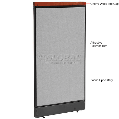 Interion® Deluxe Non-Electric Office Partition Panel with Raceway, 24-1 ...