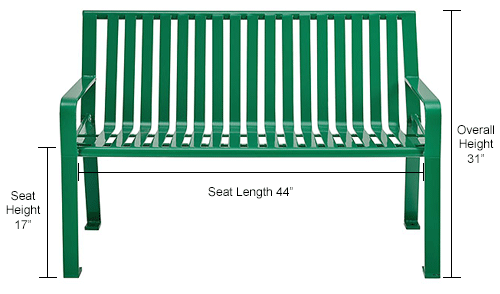 Park Bench Dimensions