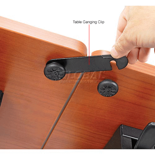 Interion® Flip-Top Training Table, 48"L x 24"W, Cherry