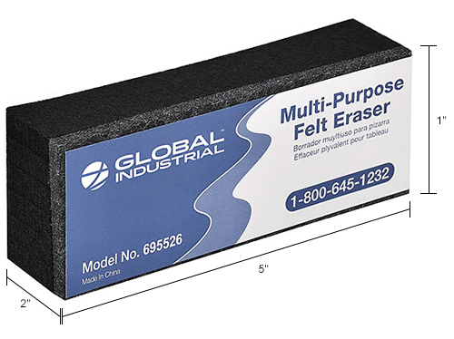 Global Industrial Dry Erase Eraser - Pack of 6 | 695526PK ...