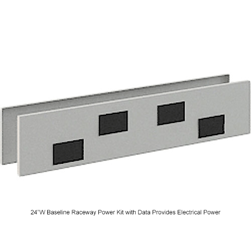 Interion® Modular Partition Raceway Power Kit with Data For Baseline ...
