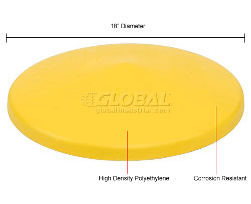 Eagle 1664 Oversized Drum Funnel Cover - Yellow