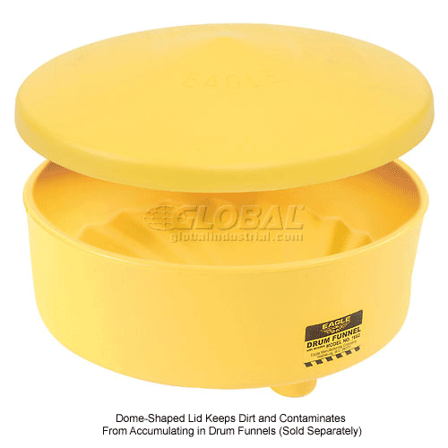 Eagle 1664 Oversized Drum Funnel Cover - Yellow