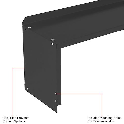 Global Industrial™ Workbench Riser 96"W x 10-1/2"D x 12"H - Black ...