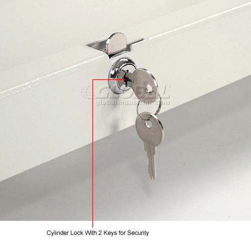 Global Industrial™ Locking Keyboard Drawer - Beige