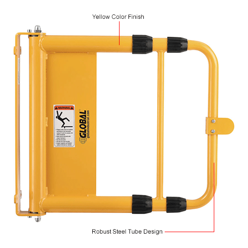 Global Industrial™ Universal Spring-Loaded Safety Swing Gate, 24” - 40 ...