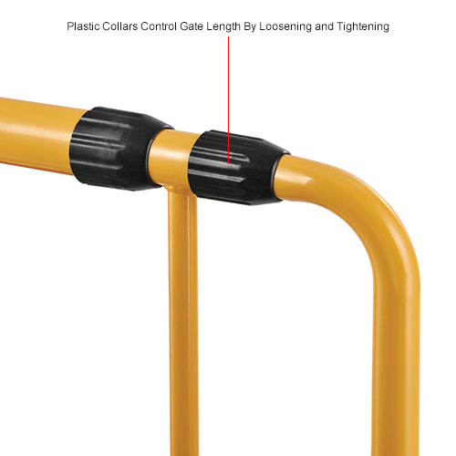 Global Industrial™ Universal Spring-Loaded Safety Swing Gate, 24” - 40 ...