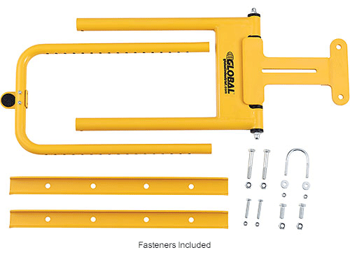 Global Industrial™ Adjustable Safety Swing Gate, 24"-40"W Opening, Yellow