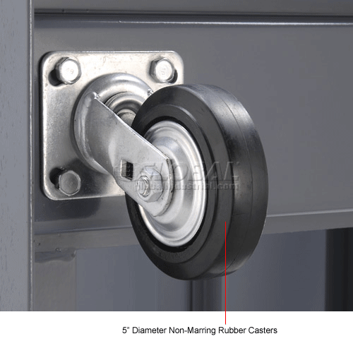 Global Industrial™ Portable Steel Table w/1 Shelf, 1200 lb. Capacity ...