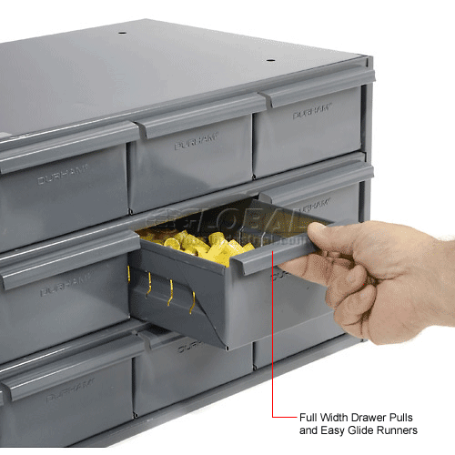 Durham Steel Storage Parts Drawer Cabinet 030-95 - 18 Drawers