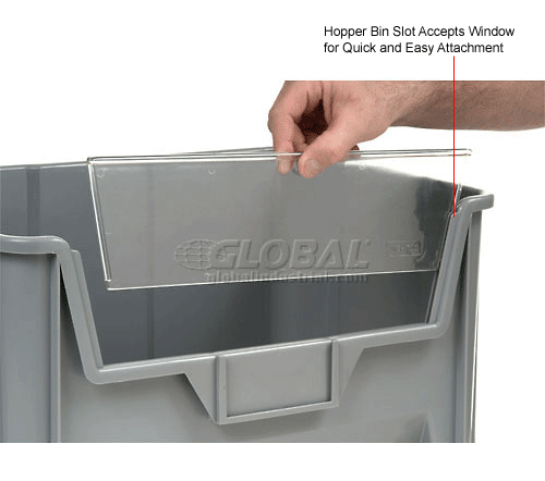 Clear Window WGH700 For Hopper Bins QGH700 Price Per Carton of 3