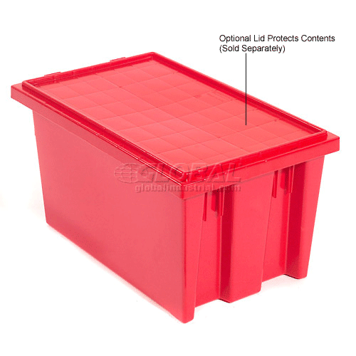 Global Industrial™ Stack and Nest Storage Container SNT180 No Lid 18 x ...