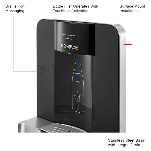 Refrigerated Water Bottle Refilling Station, Filtered, by Global ...