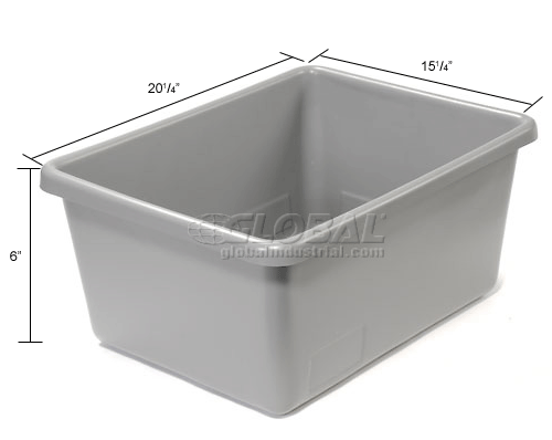 Dandux Tote Box without Lid 50P2116060 - 21-5/8 x 16-5/8 x 6