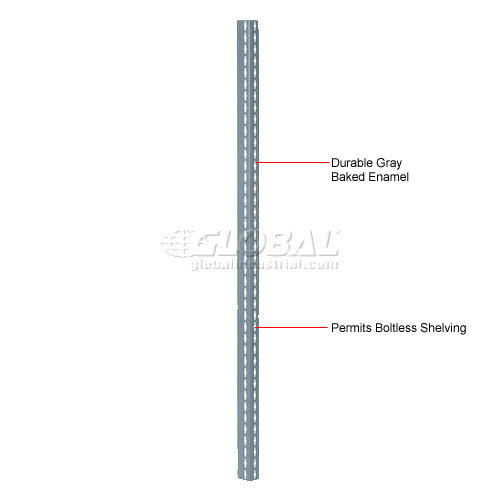 Global Industrial™ 10' High Gray Angle Post Set of 4