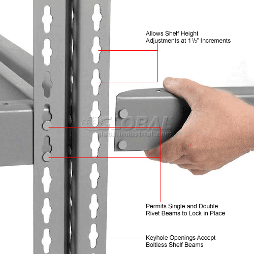 Global Industrial™ 7' High Gray T Post Set of 2 | 790CP111 ...