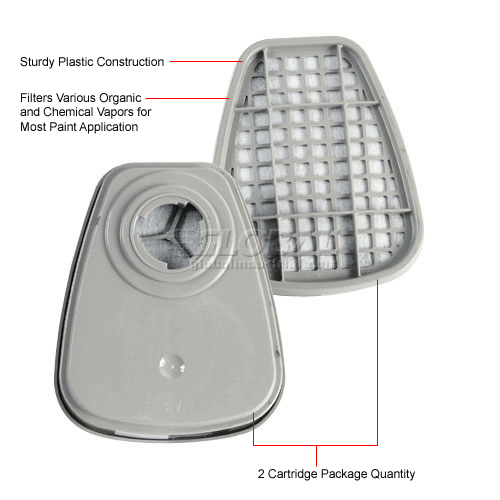 3M™ Organic Vapor Cartridge 6001, 2/PK