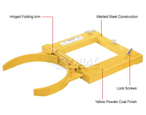 Drum & Barrel | Lifters & Grabs | Single Fork Mounted Forklift Drum ...