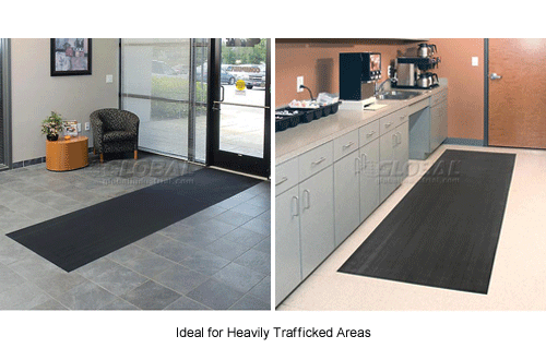 Apache Mills Tuff Foot™ Corrugated Vinyl Runner 1/8" Thick 4' x Up to ...