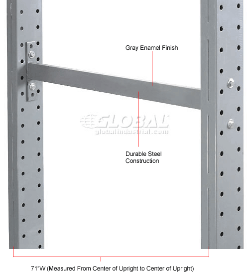 Global Industrial™ 71" Cantilever Brace For 10', 12', 14' Uprights ...