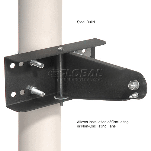 TPI Pole Fan Mount ACM-PM for Oscillating and Non-Oscillating Fan Heads