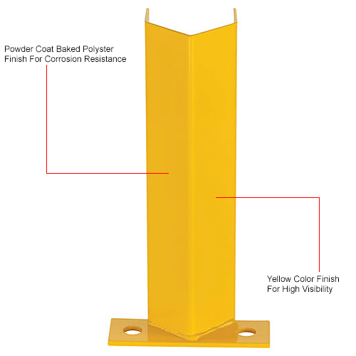 Global Industrial™ Pallet Rack Frame Guard 12" H - Yellow