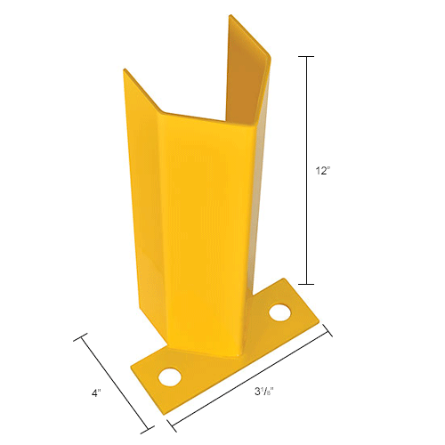 Global Industrial™ Pallet Rack Frame Guard 12" H - Yellow
