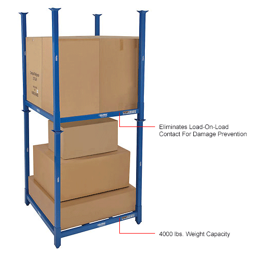 Global Industrial™ Portable Stack Rack, 48"W x 48"D x 48"H