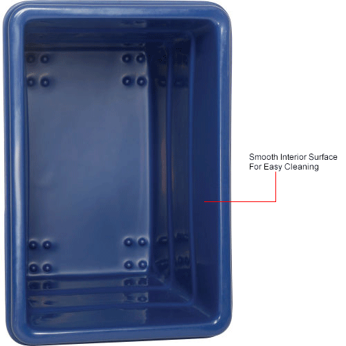 Global Industrial™ Plastic Bulk Box Truck, 8 Bushel, Blue