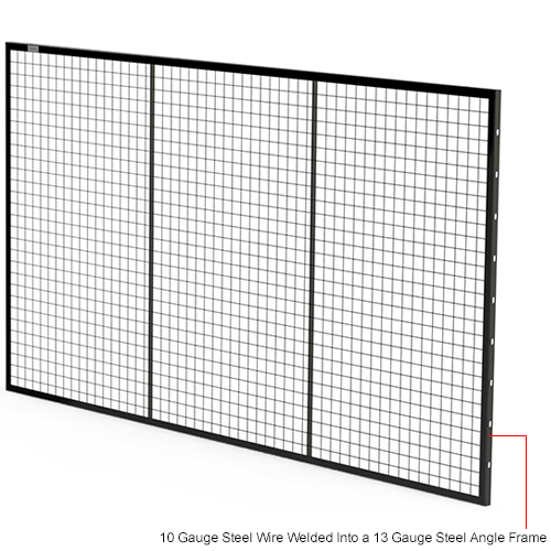 Global Industrial™ Machine Wire Guard Panel, 9'W, Black