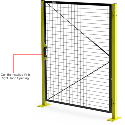 Global Industrial™ Machine Wire Guard Door, 4'W, Black