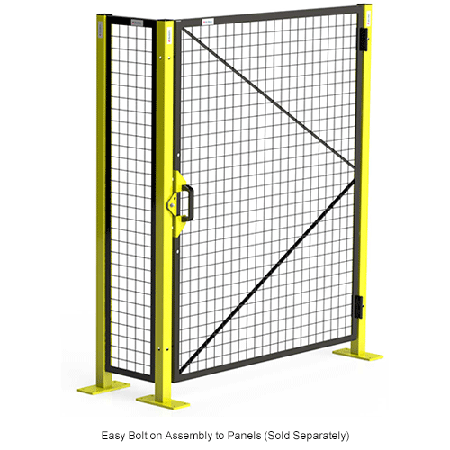 Global Industrial™ Machine Wire Guard Door, 4'W, Black