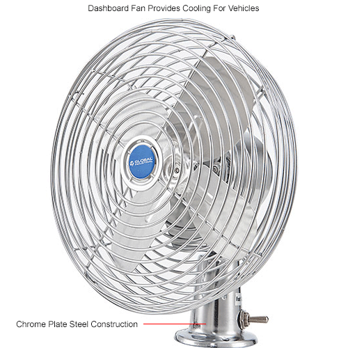 Global Industrial™ 8" Bolt On Vehicle Fan, 342 CFM, 12V, 2 Speed