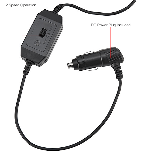 Global Industrial™ 4-1/2" Magnetic Forklift Fan, 119 CFM, 12V, 2 Speed