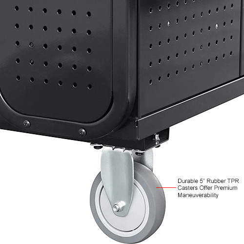 Global Industrial™ Steel Receiving Cart w/ 4 Shelves, 28"L x 31"W x 44 ...