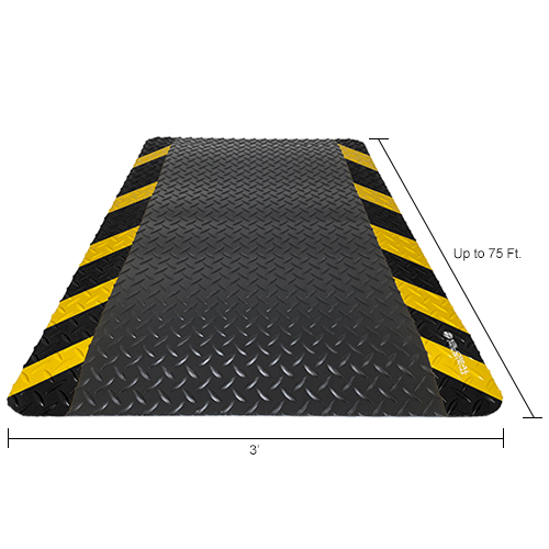 Global Industrial™ Diamond-Plate Anti Fatigue Mat 9/16" Thick 3' x Cut ...