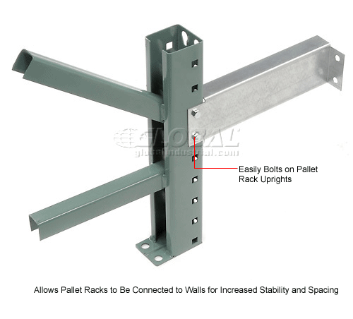 Husky Rack & Wire Pallet Rack Wall Bracket - 6"D