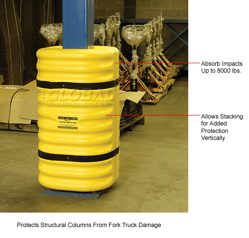 Eagle Column Protector, 12" Column Opening Yellow, 1712