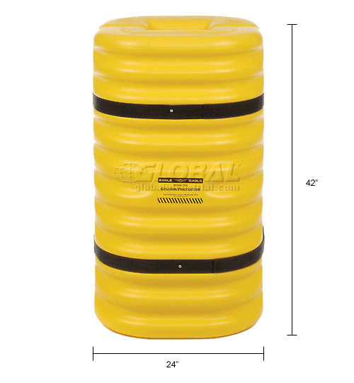 Eagle Column Protector, 12" Column Opening Yellow, 1712