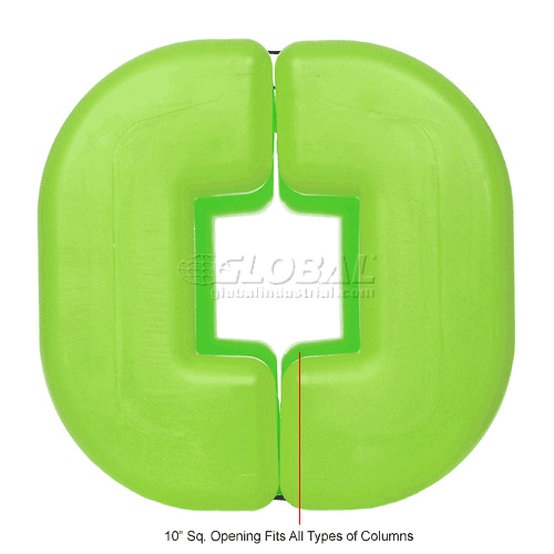 Eagle Column Protector, 10" Opening, 42"H, Lime