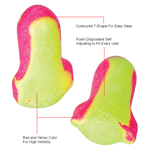 Howard Leight™ LL-1 Laser Lite® Ear Plugs, Disposable, NRR 32, Uncorded ...