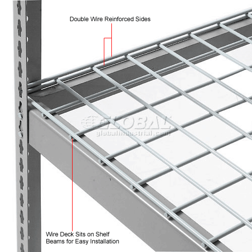 Global Industrial™ Wire Mesh Deck, 72"W x 36"D