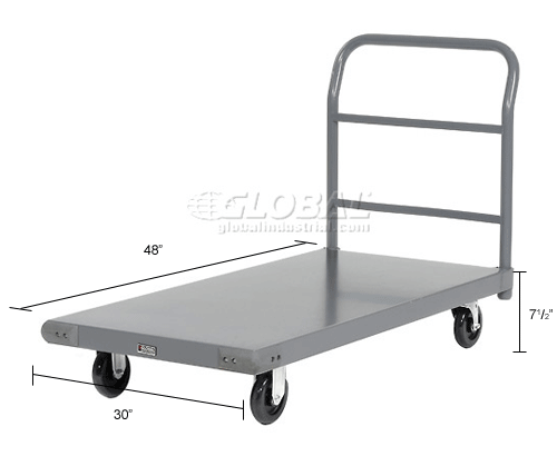 Global Industrial™ Steel Deck Platform Truck 48 x 30 1000 Lb. Capacity ...