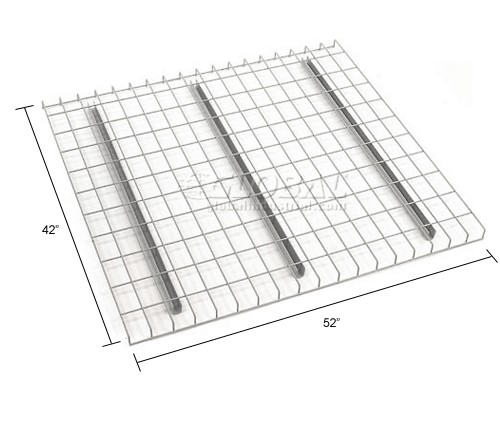 Global Industrial™ Wire Mesh Decking, 52"W x 42"D x 1-1/2"H, 3650 Lb ...