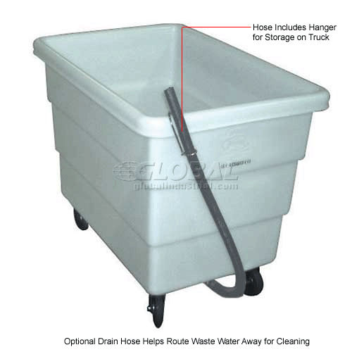 Dandux USDA Approved Plastic Box Truck 51136012 12 Bushel 760 Lb. Capacity