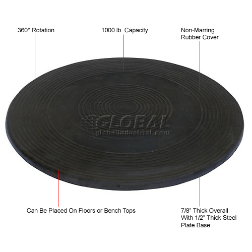 Manual 24" Diameter Turntable TT-24-7/8 7/8"H 1000 Lb. Capacity