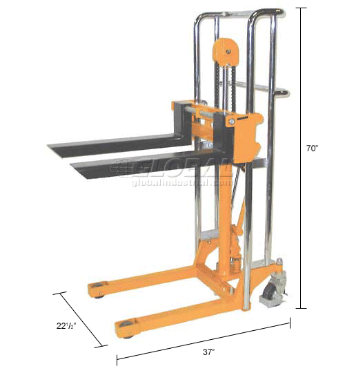 Wesco® Value Lift Manual Stacker 272941 880 Lb. Cap. 59" Lift