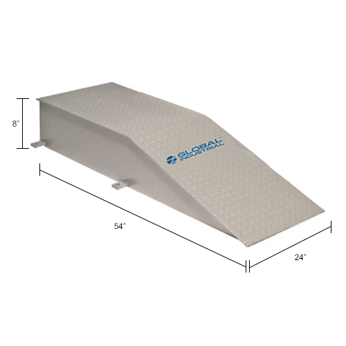 Global Industrial™ Premium Steel Wheel Riser, 54"L x 24"W x 8"H