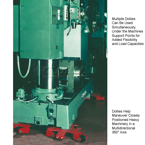 GKS Perfekt® 6-10240 Rotating Multi-directional Machine Dolly 8800 Lb. Cap.